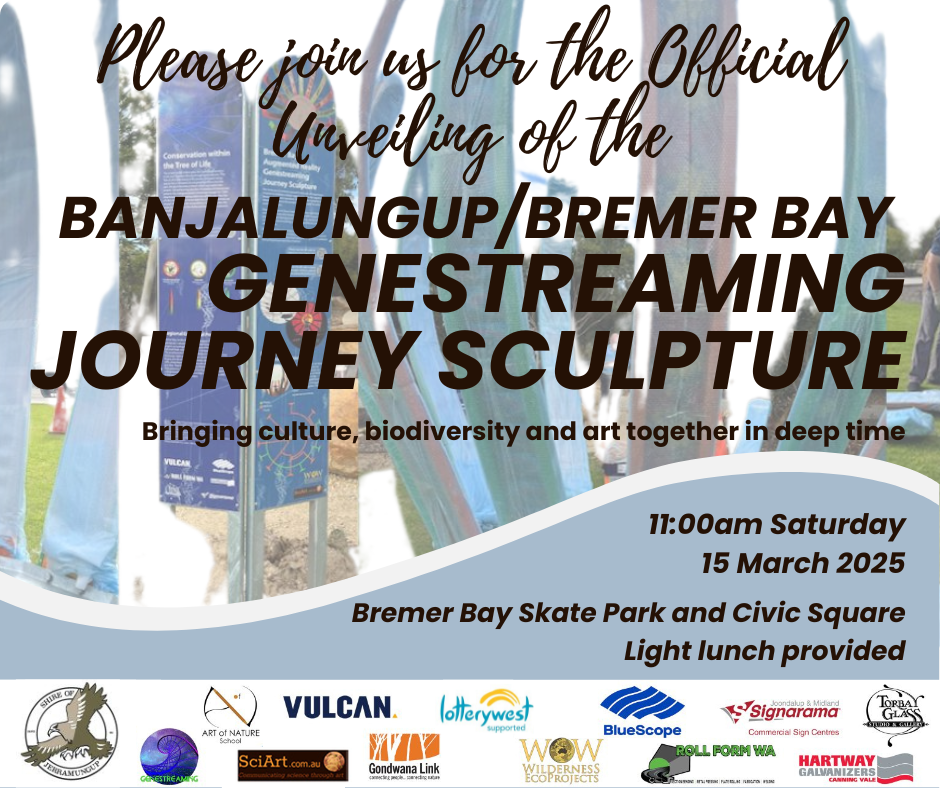 Banjalungup / Bremer Bay Genestreaming Journey Sculpture unveiling ...