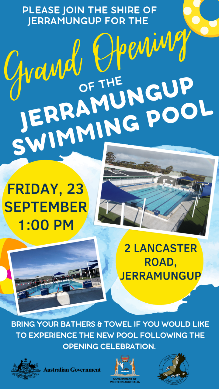 Jerramungup Swimming Pool Grand Opening » Shire of Jerramungup