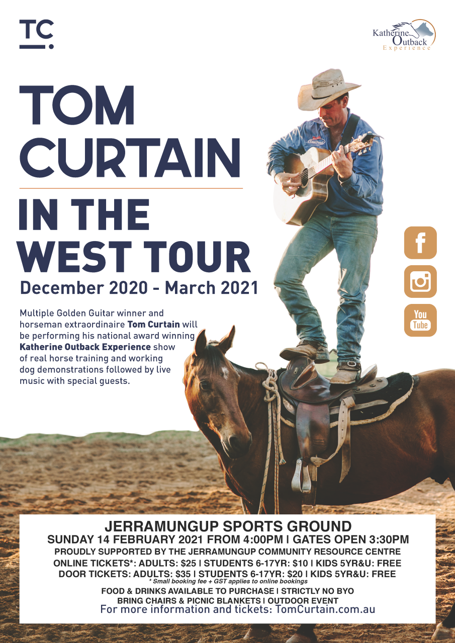 TOM CURTAIN - In the West Tour » Shire of Jerramungup
